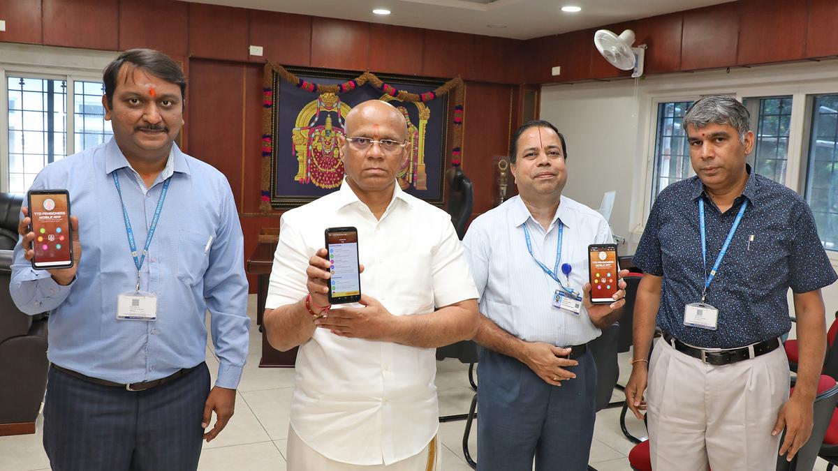 TTD launches new mobile app to reach out to pensioners - The Hindu
