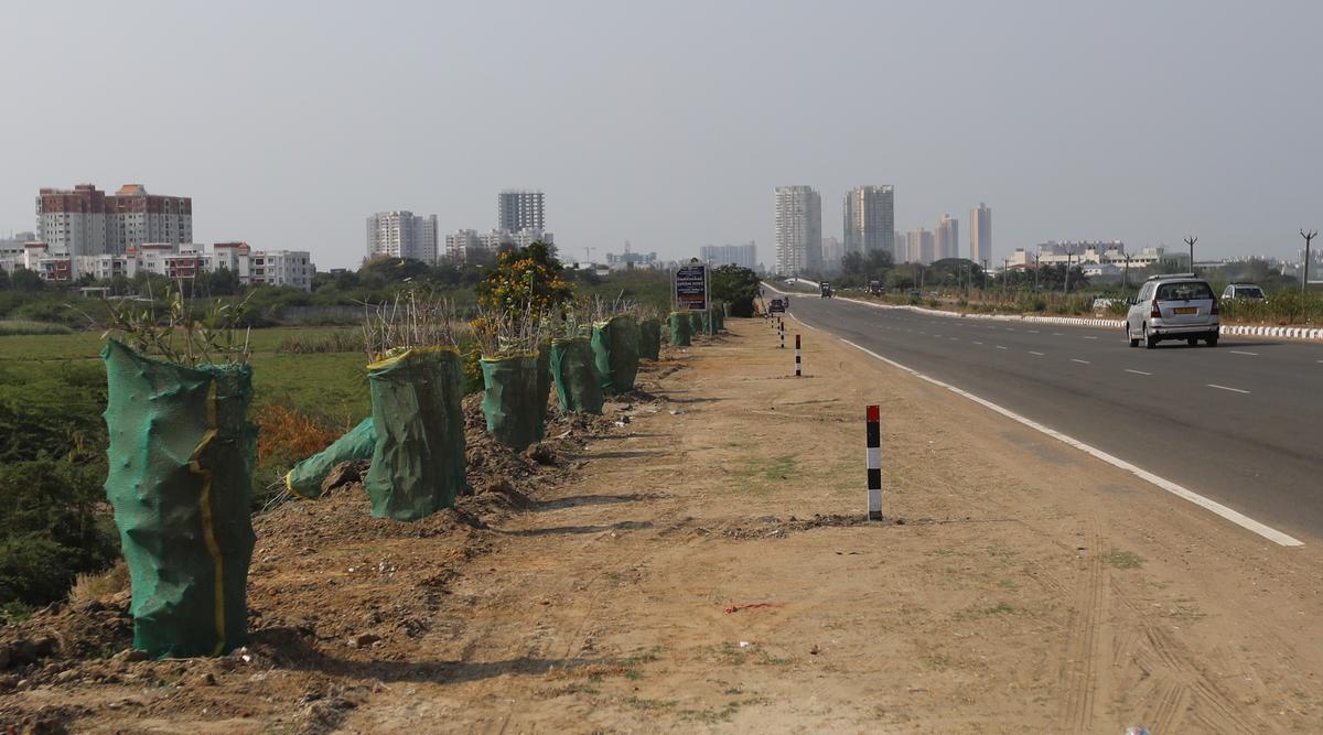 Work on bypass road from Padur to Thaiyur nearing completion - The Hindu