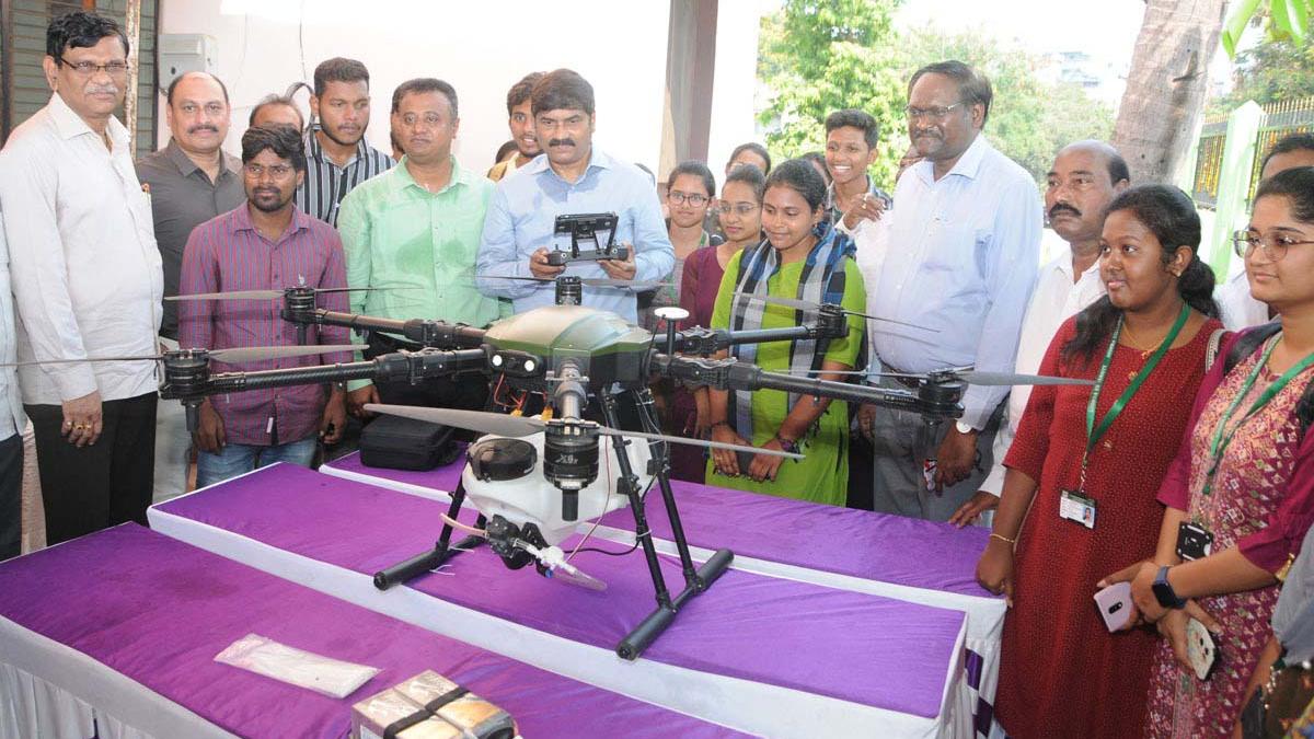 Drone technology centre inaugurated on Andhra University campus in ...
