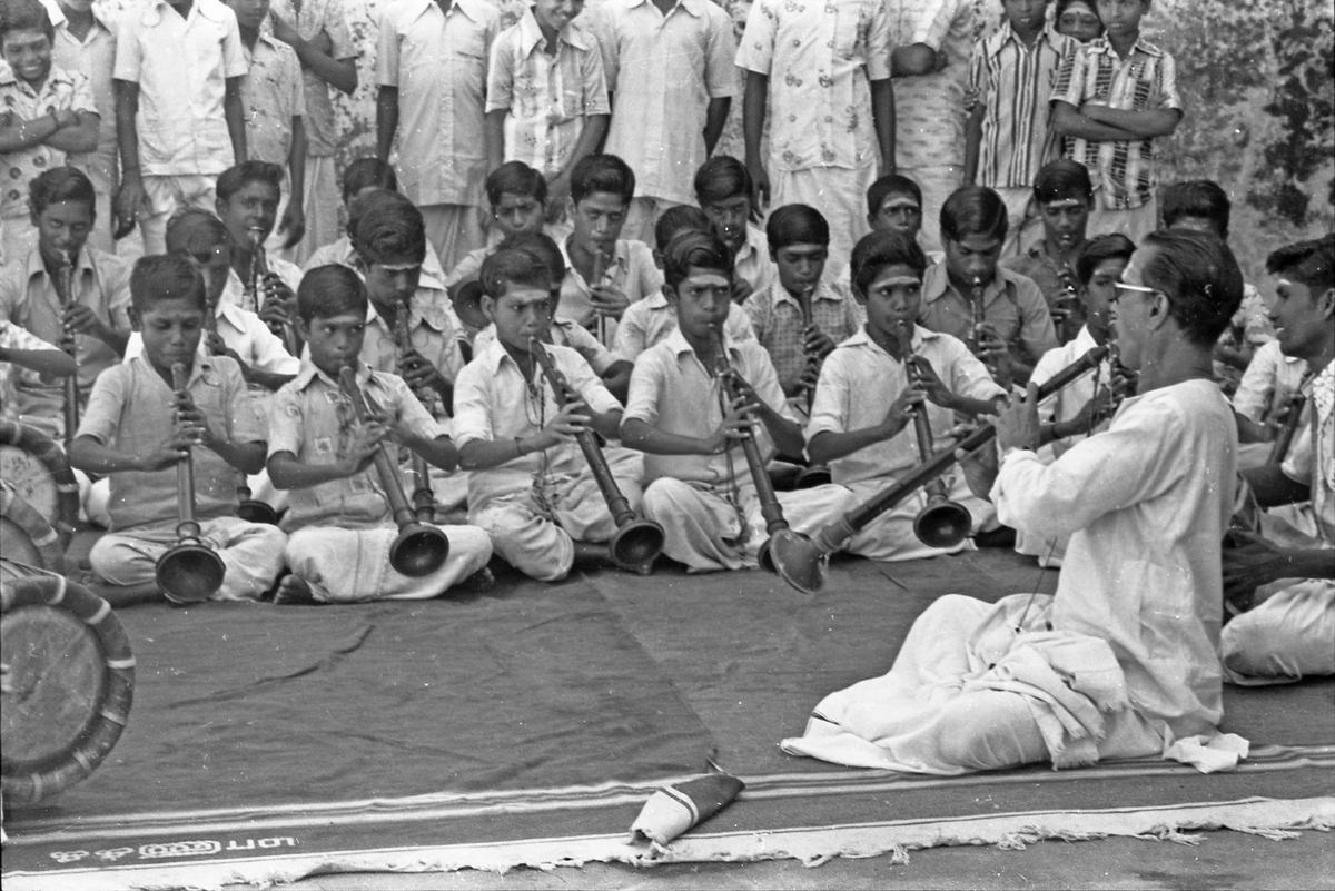Youngsters in traditional nagaswaram and thavil playing families raise ...