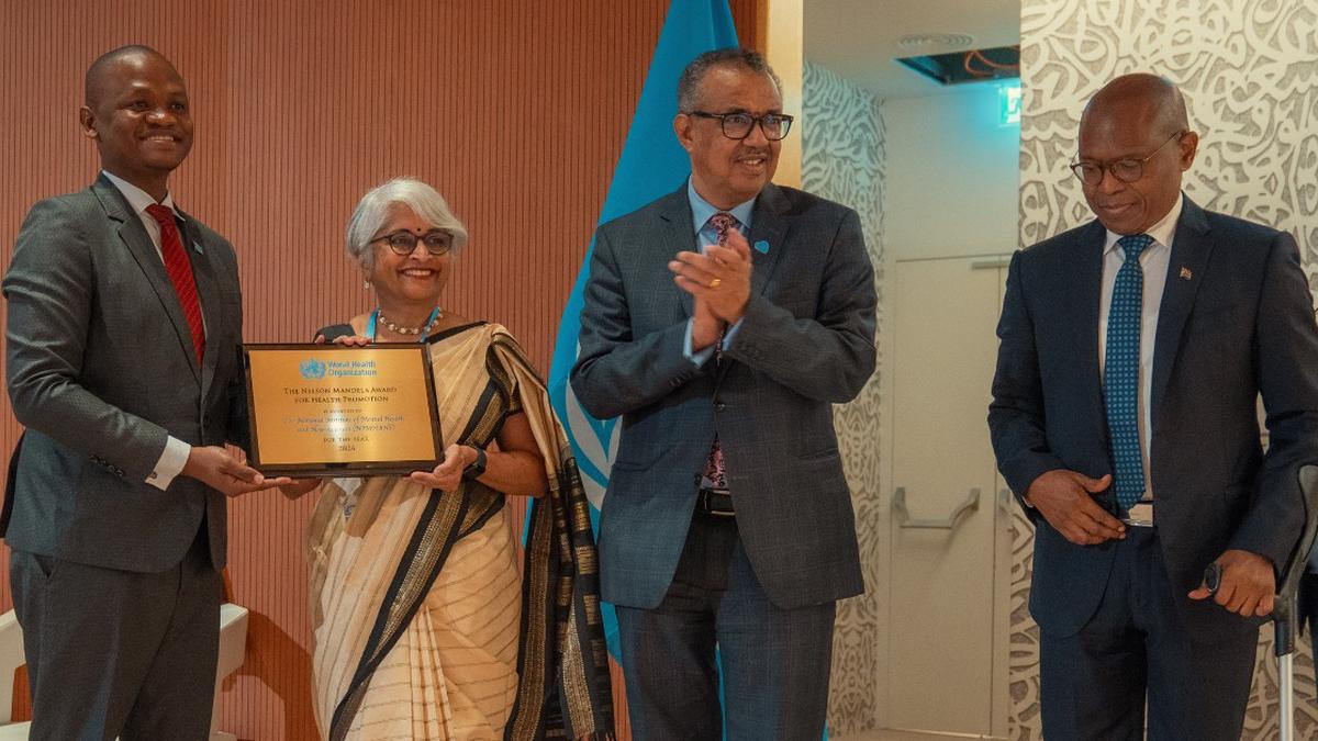 NIMHANS bags WHO’s Nelson Mandela Award for Health Promotion for 2024 ...