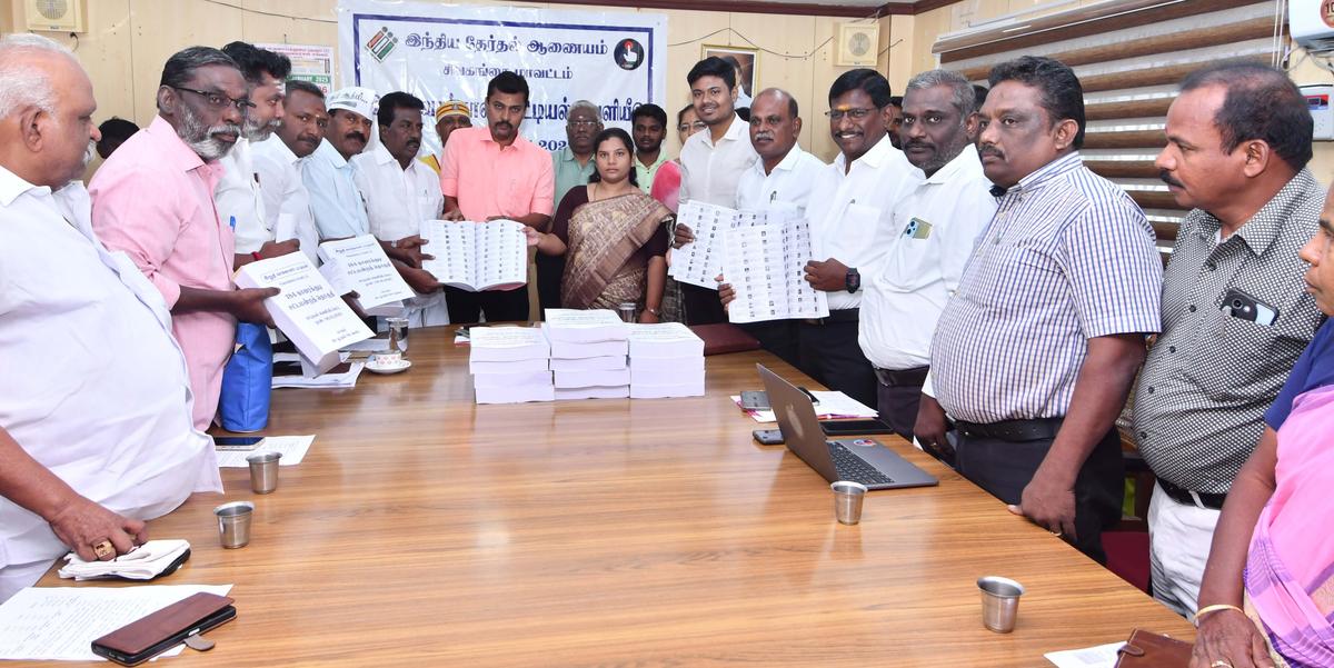 Final voter list released in Ramanathapuram and Sivaganga - The Hindu