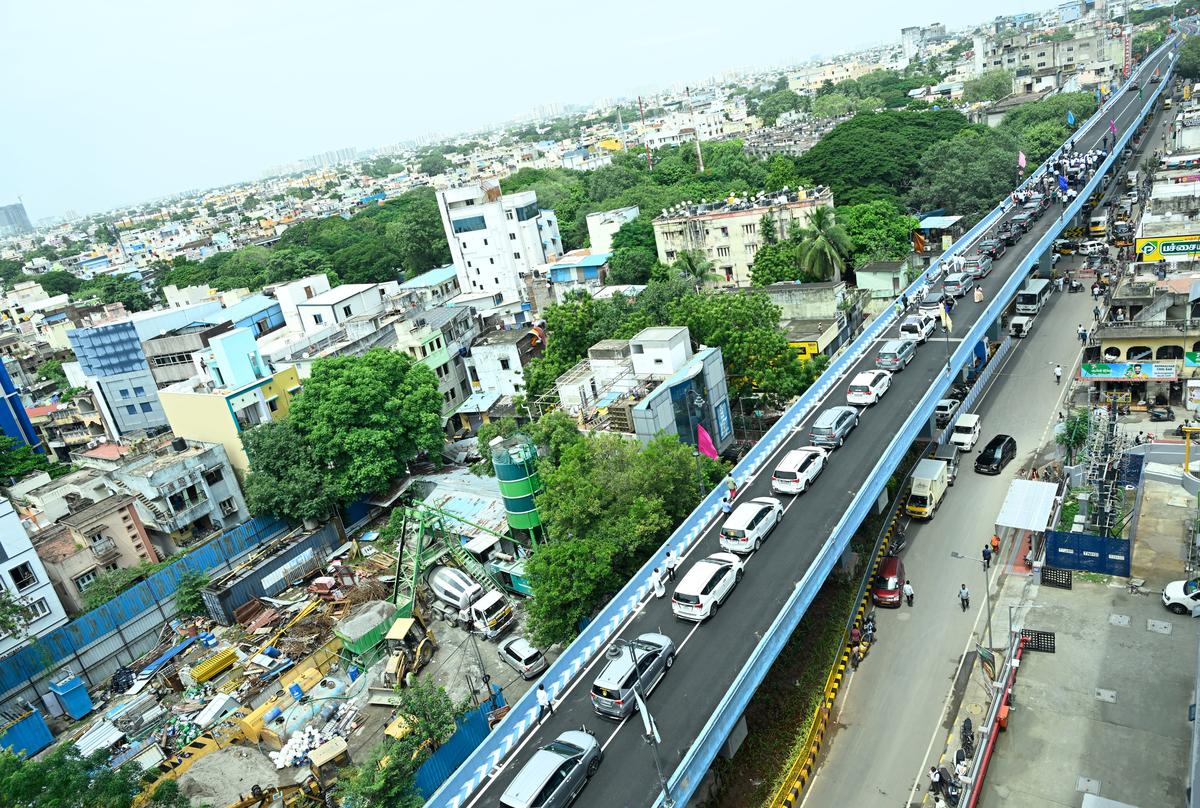 Pedestrian facilities, parking spaces improve in T. Nagar after inauguration of the new flyover ...