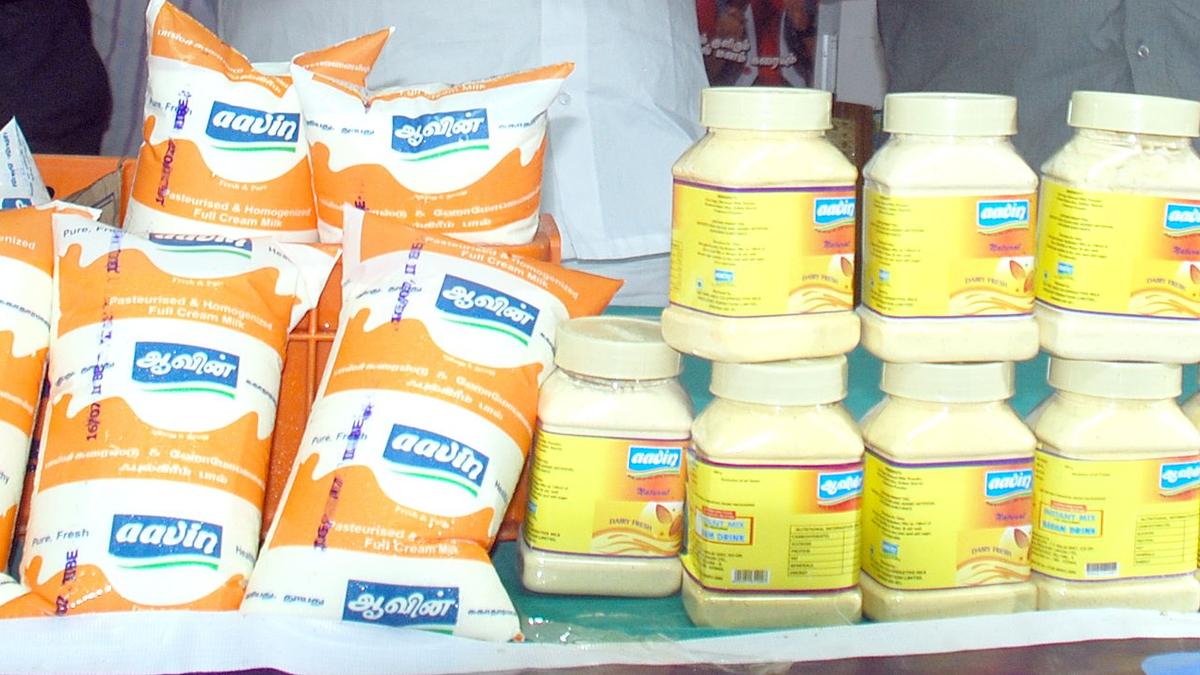 Aavin fixes sales target for milk - The Hindu