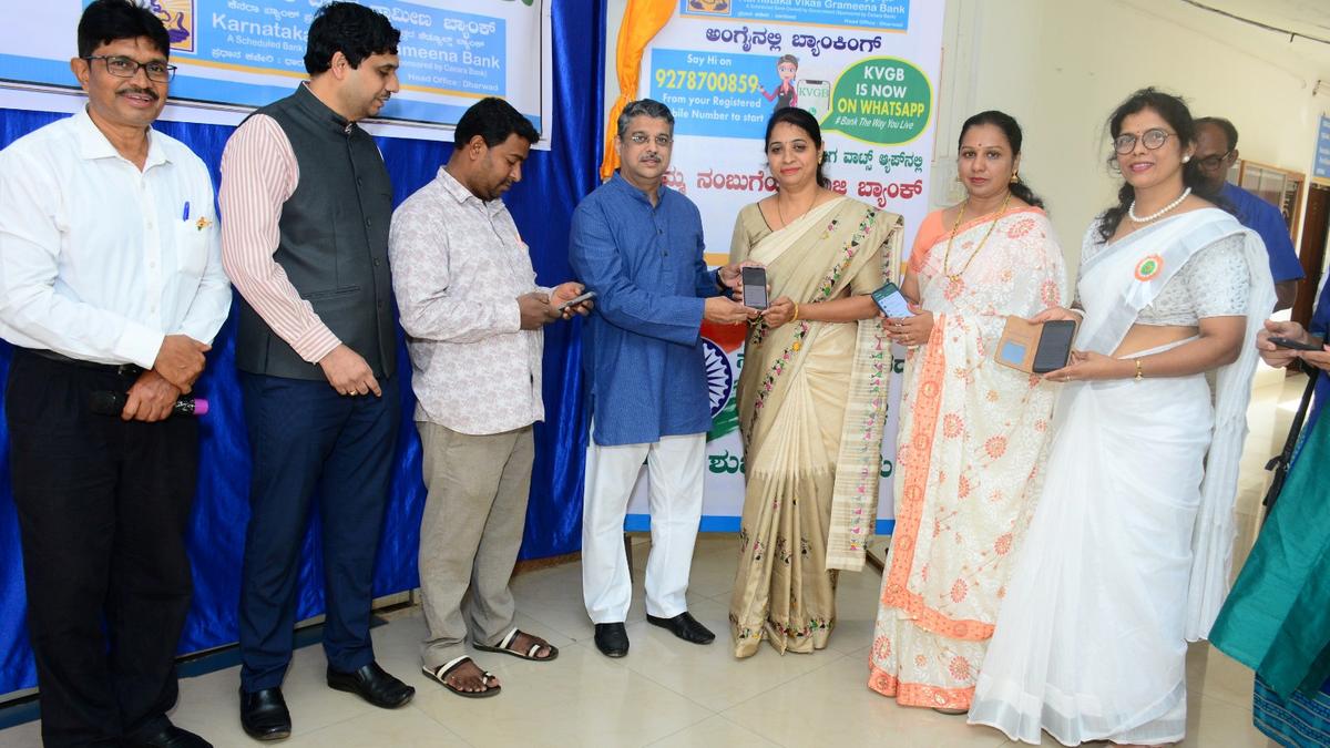 KVGB launches WhatsApp Banking Services in Dharwad - The Hindu