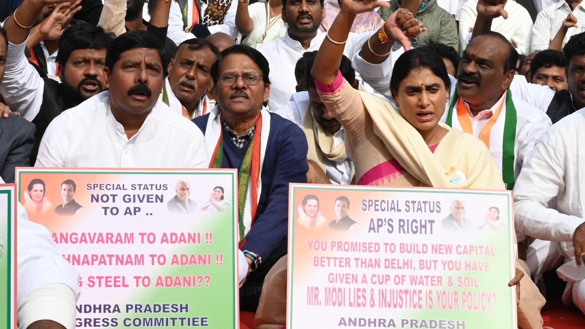 Y.S. Sharmila takes the fight for SCS to Delhi, accuses PM Modi of betraying people of Andhra ...