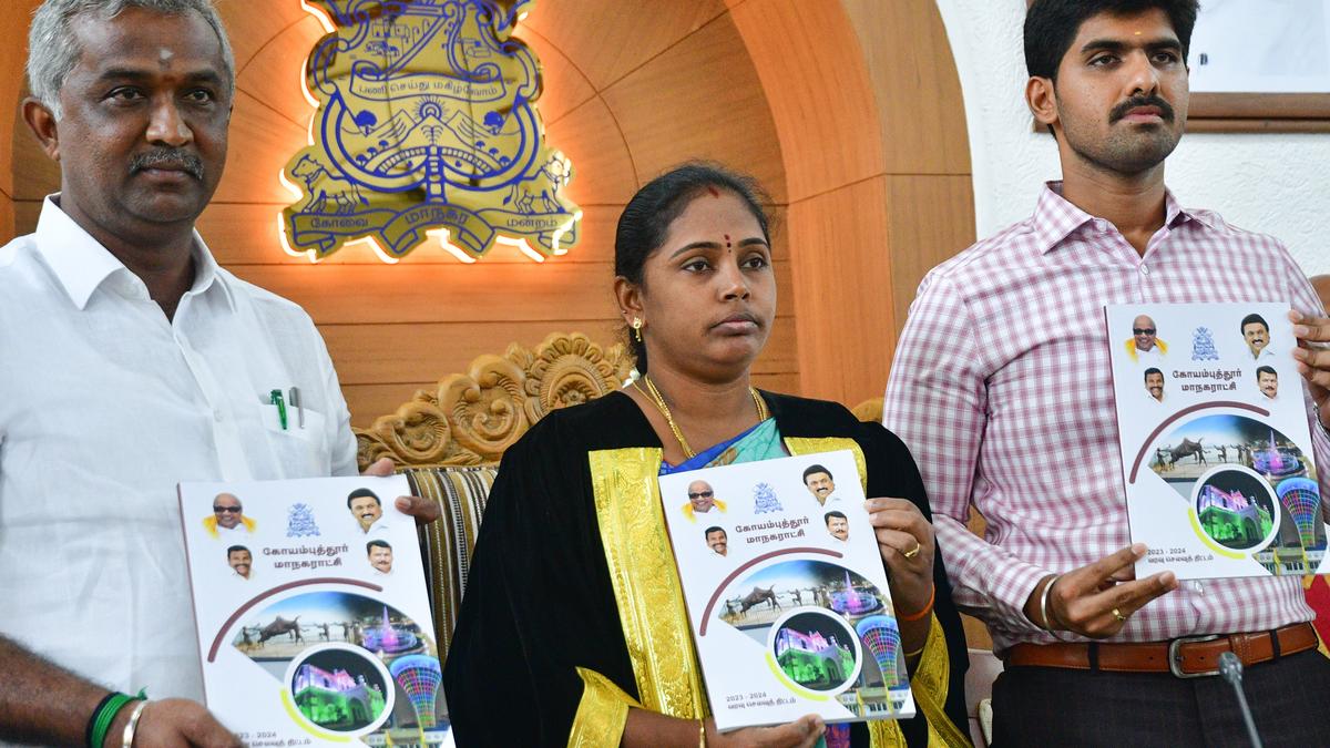 Coimbatore Mayor presents ₹10.17 crore deficit Budget for Coimbatore ...