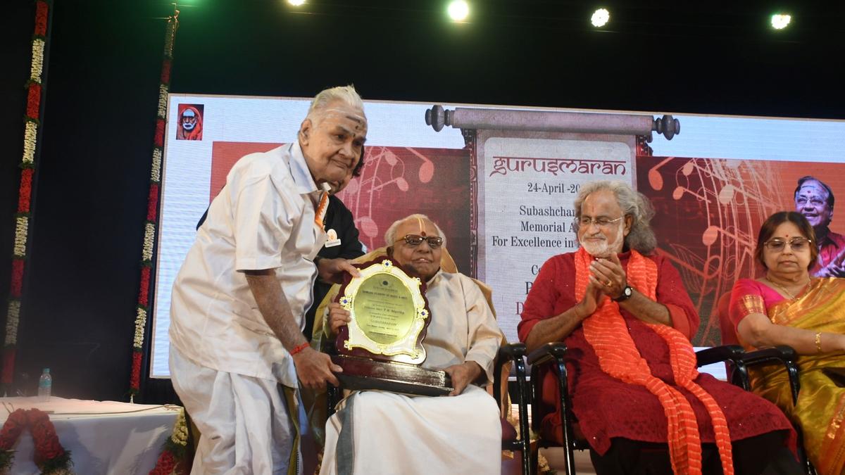 T.K. Murthy honoured with Subhash Chandran Memorial Award for ...
