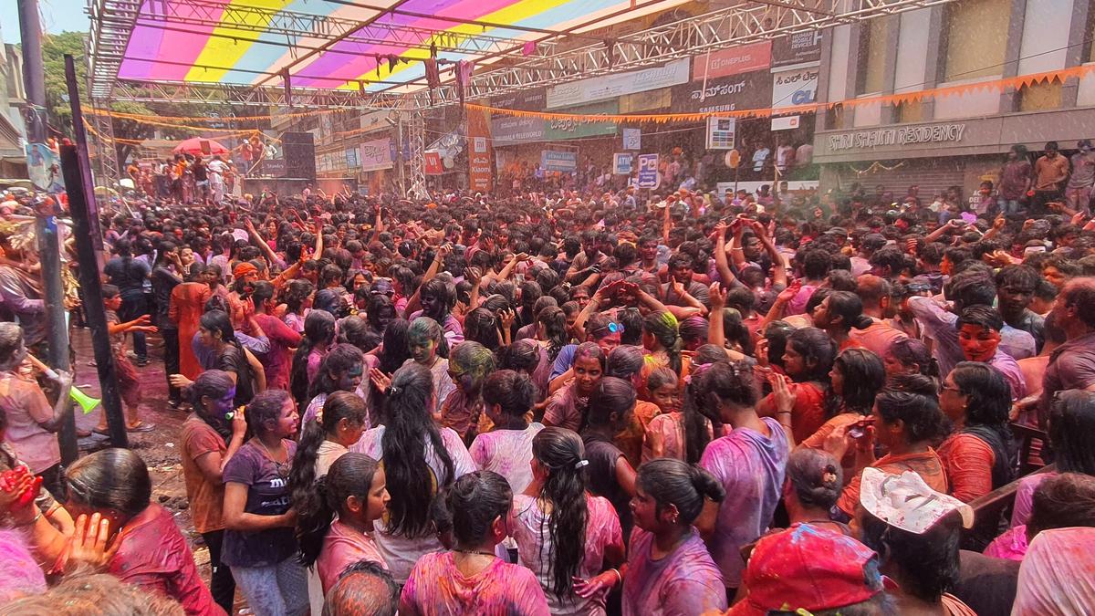 Rangapanchami in Hubballi more vibrant, colourful this time - The Hindu