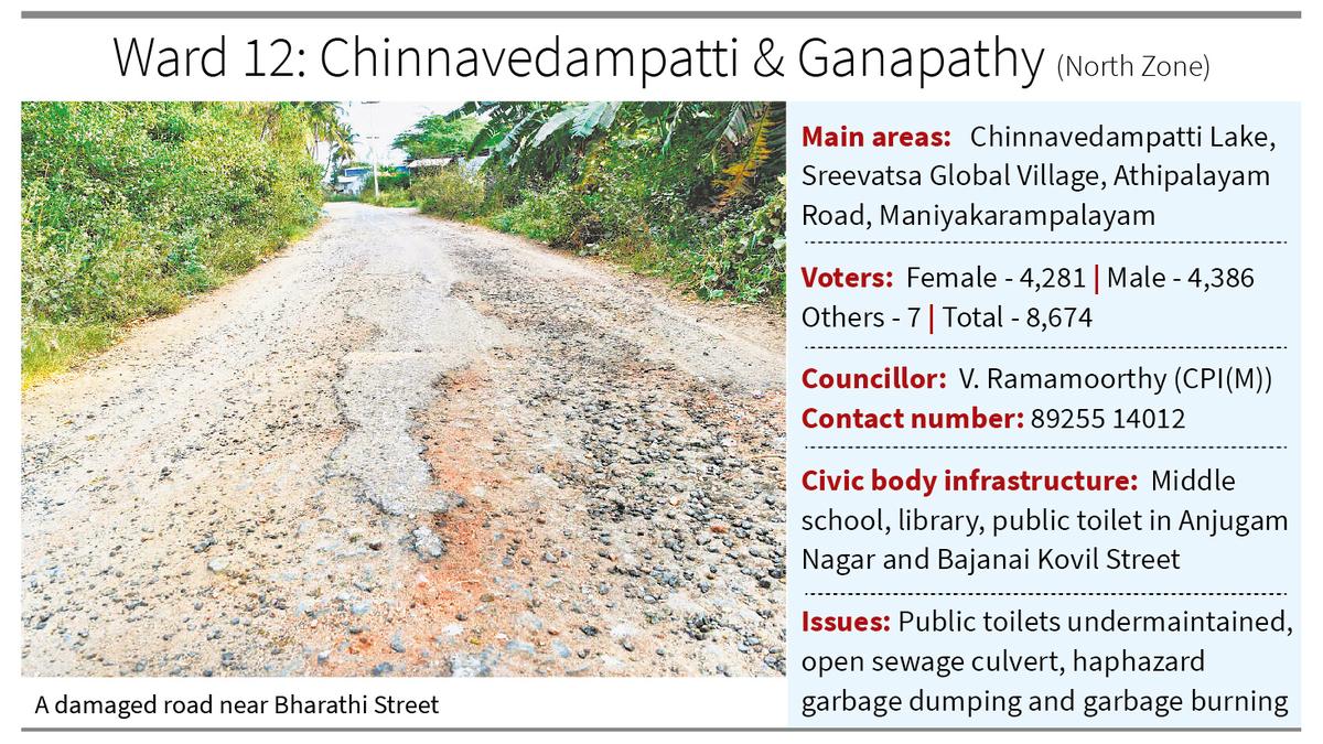 Workers, residents demand better roads in Chinnavedampatti in ...