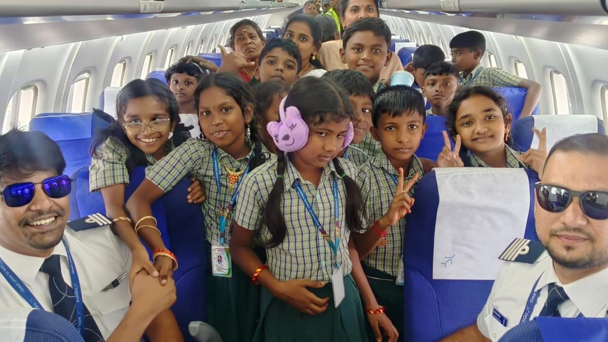 Headmaster gives wings to students’ dreams to fly to Chennai - The Hindu