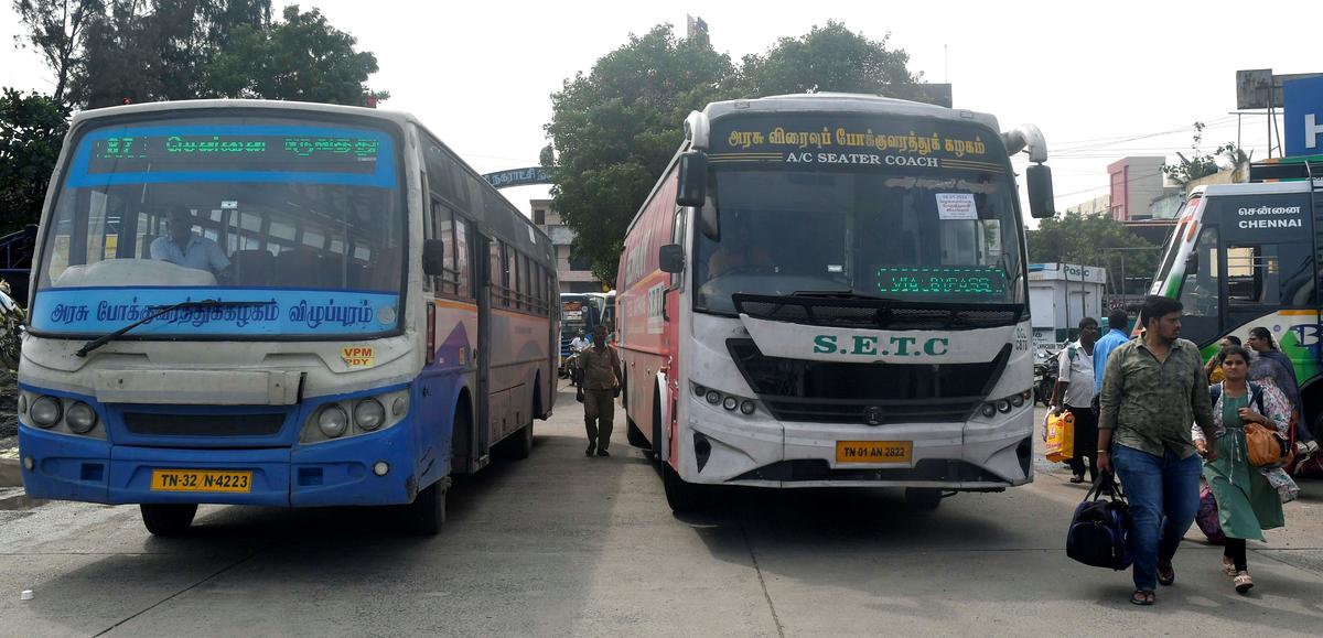 T.N. bus strike | Transport services not hit in Chennai, buses continue ...