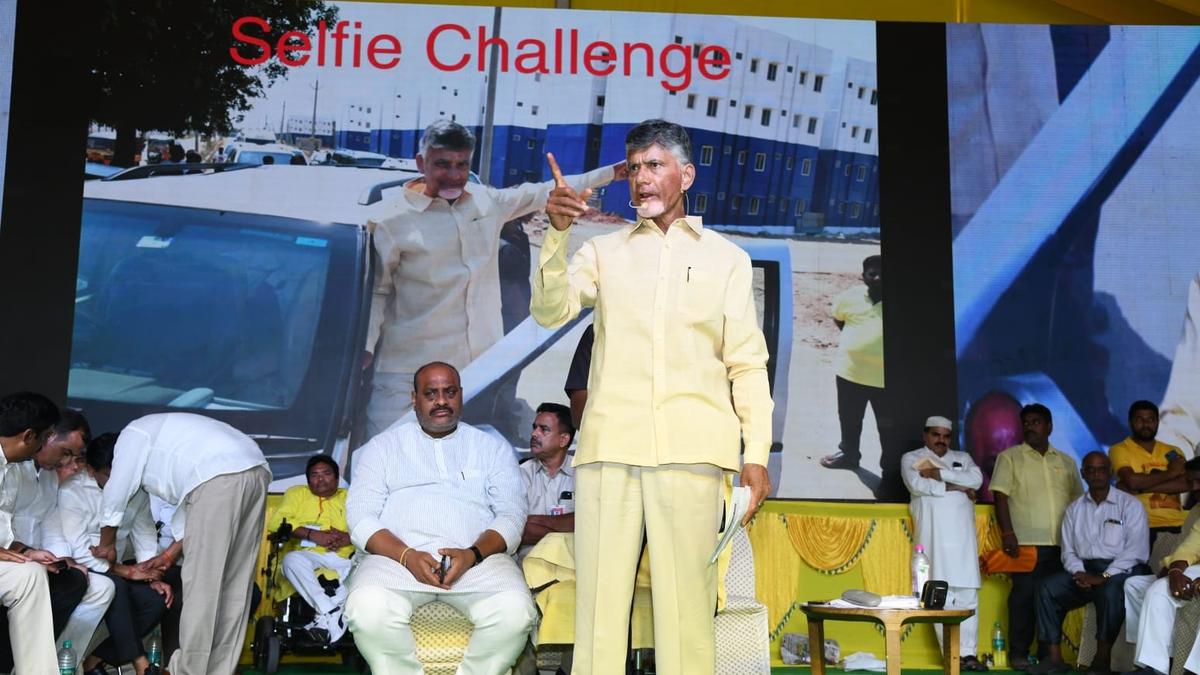 Chandrababu Naidu stresses need to end YSRCP rule in Andhra Pradesh - The Hindu