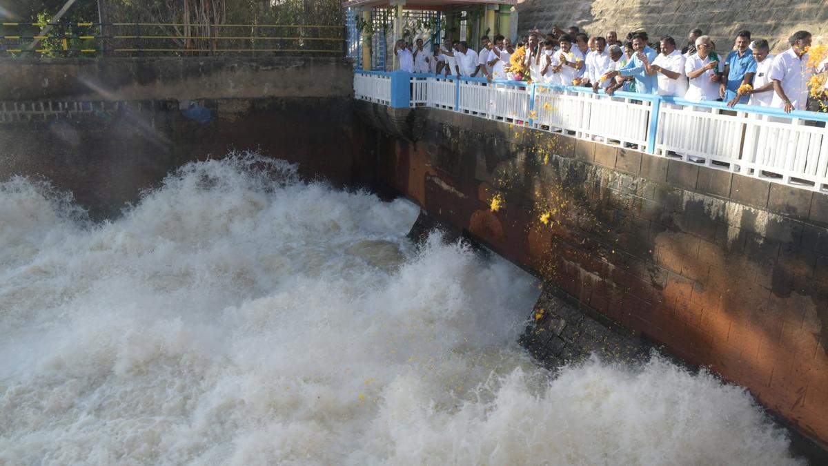 Water released from Bhavanisagar reservoir into Lower Bhavani Project ...
