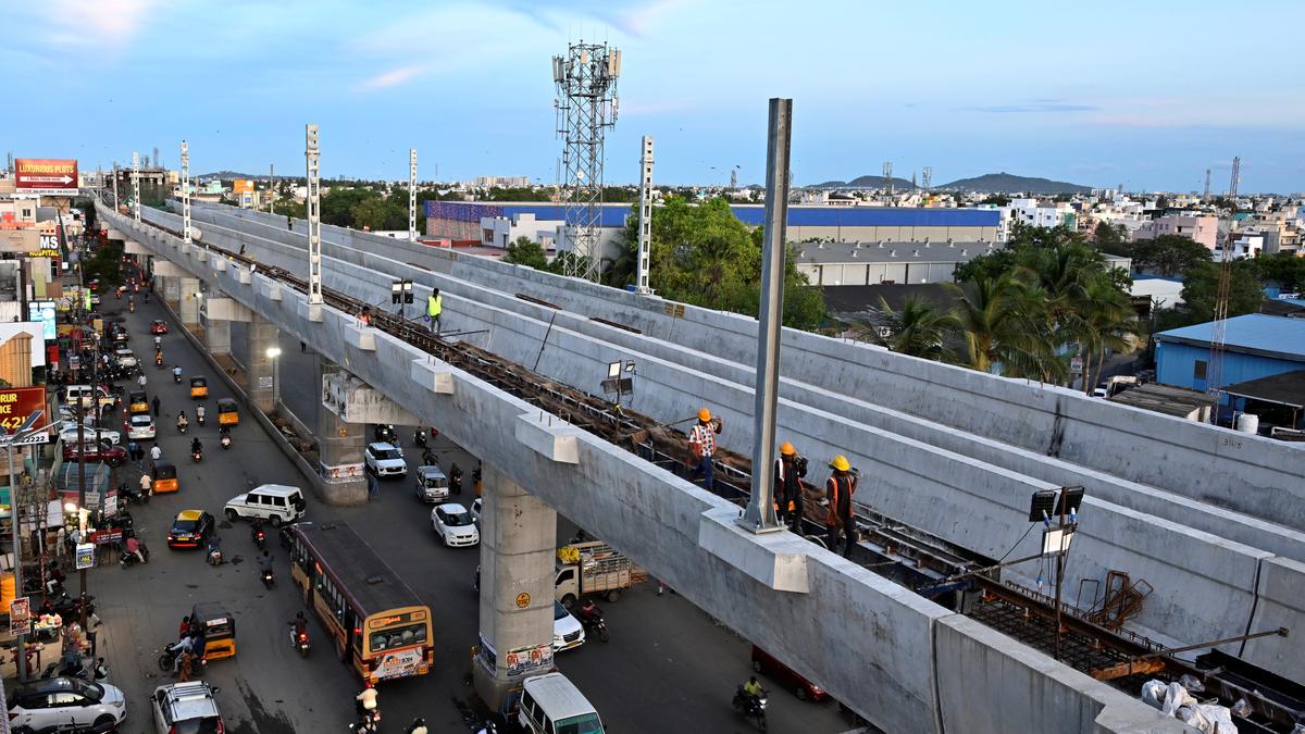 Chennai Metro Rail Limited completes viaduct between Poonamallee and ...