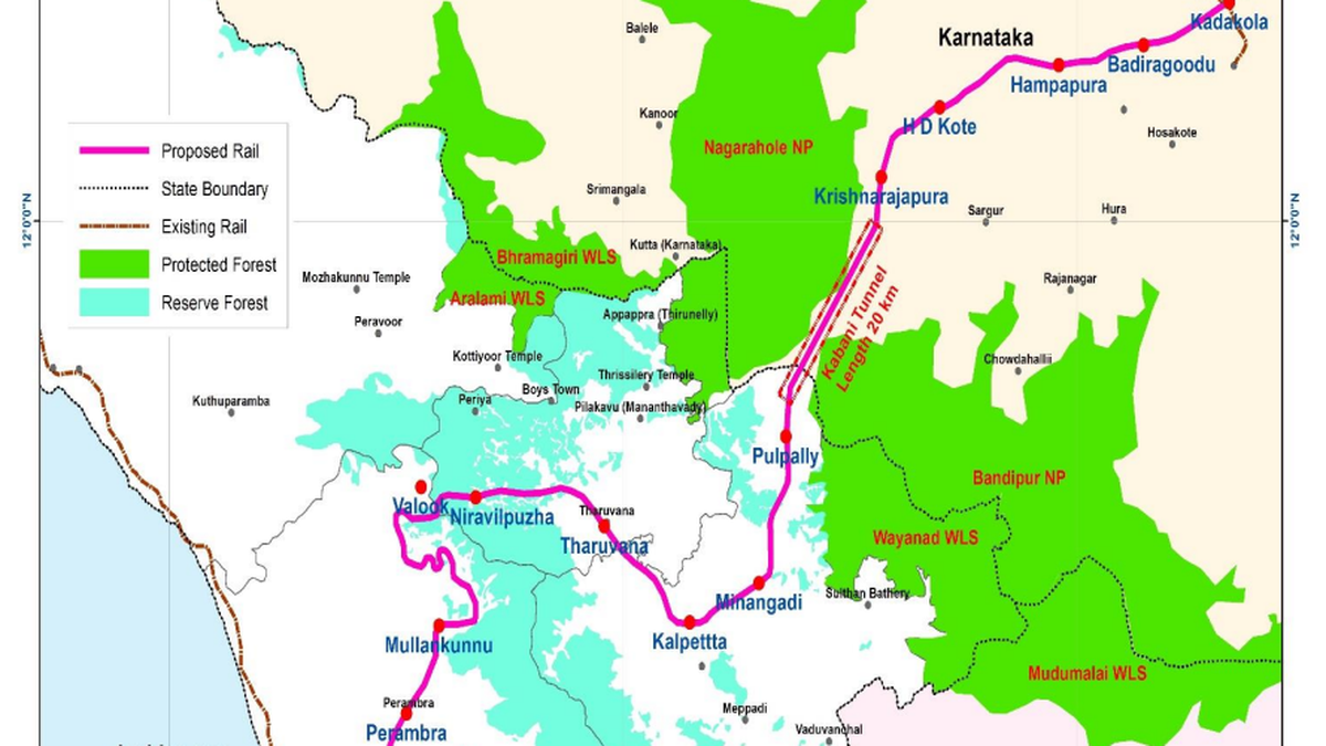 Fresh proposal for Wayanad-Mysuru rail link - The Hindu