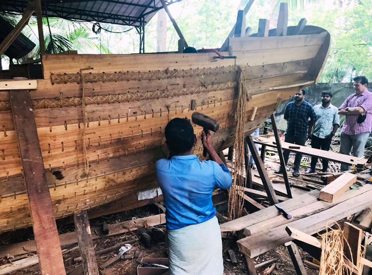 A handcrafted dhow from Kerala is showcased at the FIFA World Cup - The ...