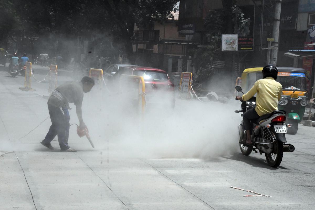 What is white topping of Bengaluru roads all about? - The Hindu