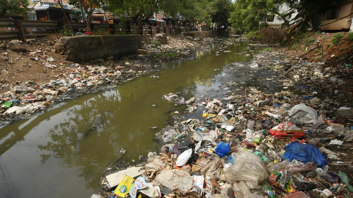 Open sewage canal causes inconvenience to public - The Hindu