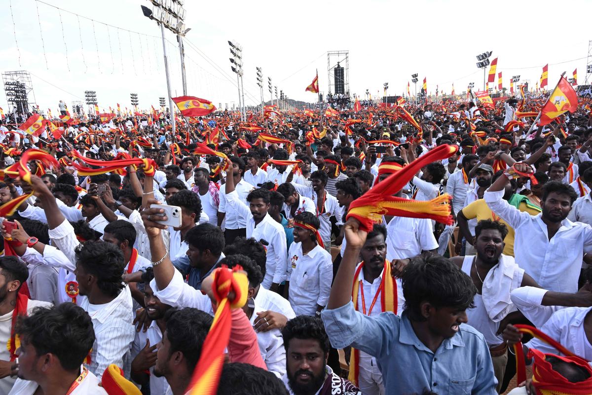 TVK Madurai state conference: Thousands of cadres flock to Parapathi ...