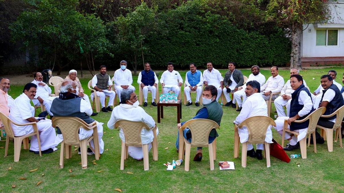 Congress leaders discuss Assembly election preparedness - The Hindu