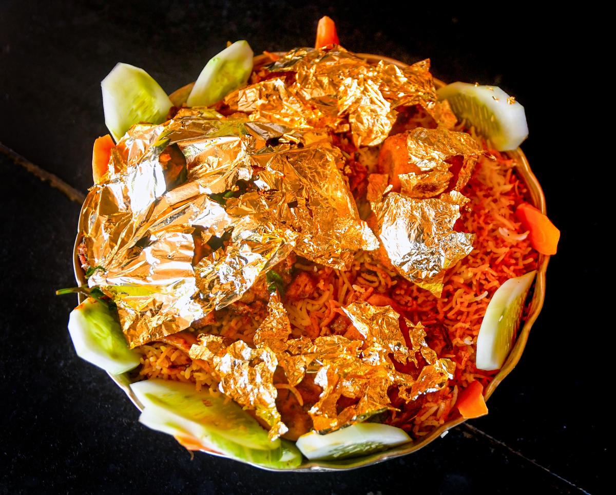 This Visakhapatnam biryani has a dash of 23-karat gold - The Hindu