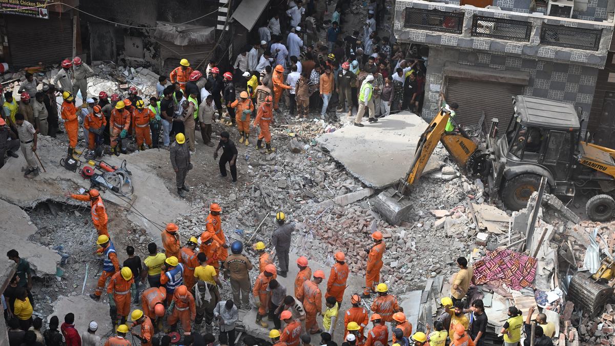 11 dead, 11 injured as four-storey building collapses in Delhi’s ...