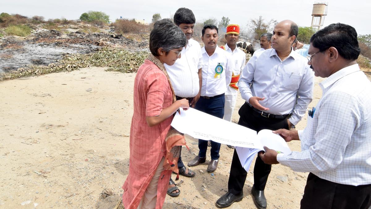 Infrastructure development works in Hosur inspected - The Hindu