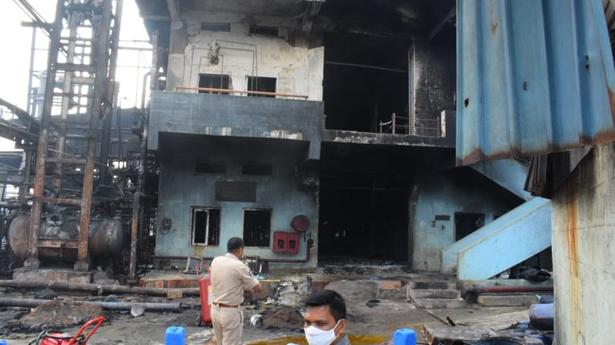 Six killed and 12 injured in major fire at pharma unit - The Hindu