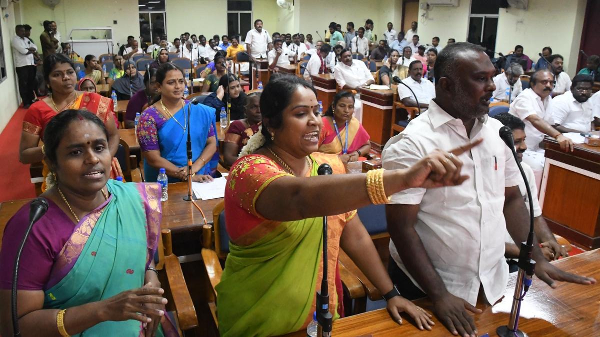 DMK members level charges against Tirunelveli Mayor - The Hindu