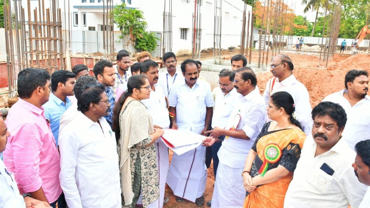 Minister reviews ongoing development projects in Mayiladuthurai - The Hindu
