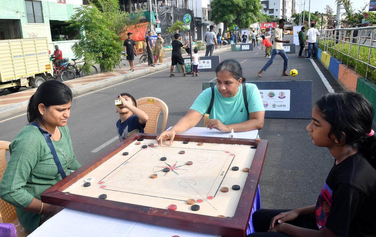 ‘Car-Free Sunday’ off to action-packed start - The Hindu