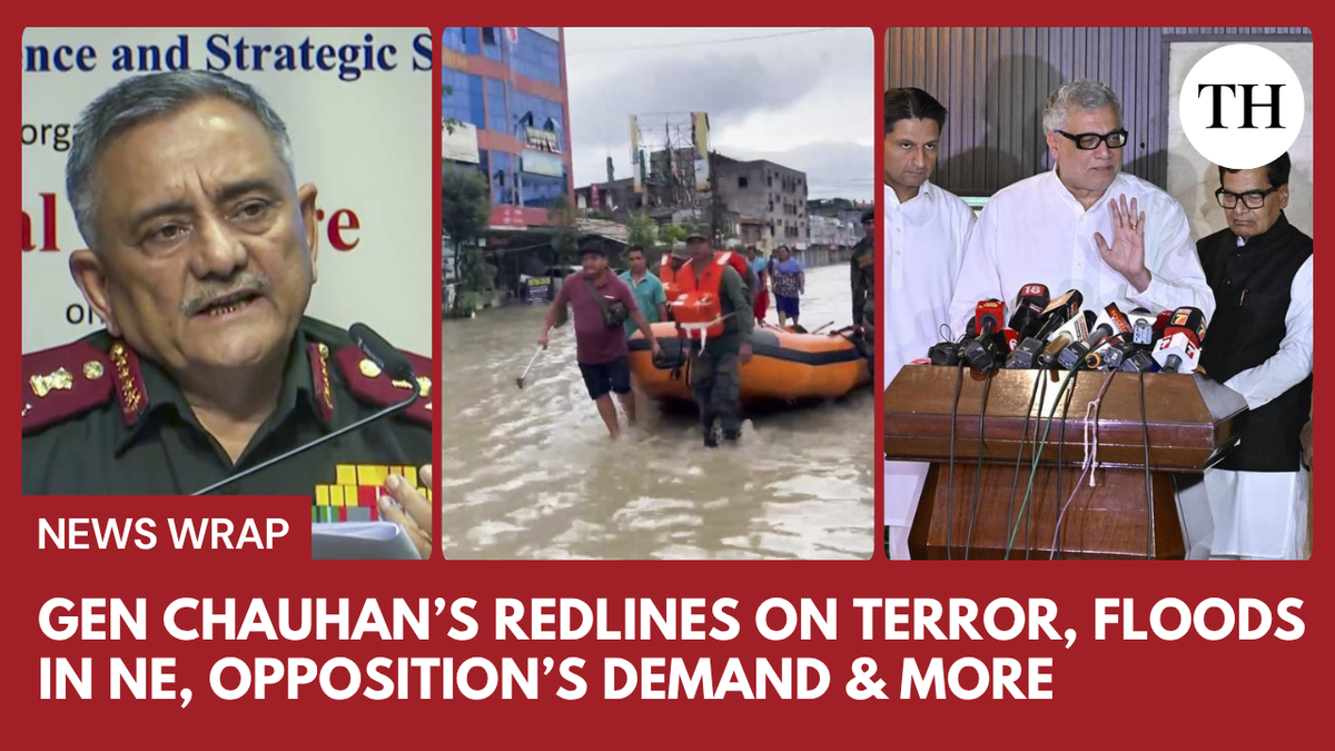 Watch: Gen Chauhan’s redlines on terror, Northeast floods, Opposition’s ...