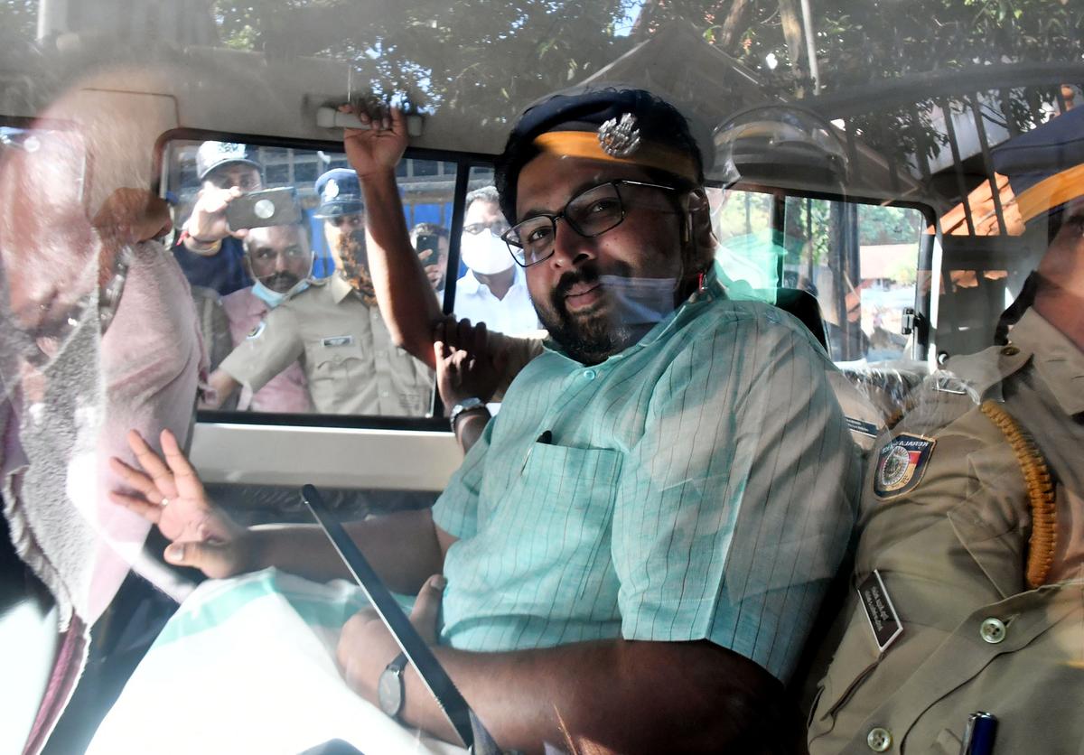 K.S. Sabarinadhan arrested, released on conditional bail - The Hindu