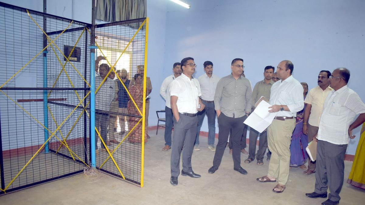 Erode (East) bypoll | District Election Officer, observers inspect ...