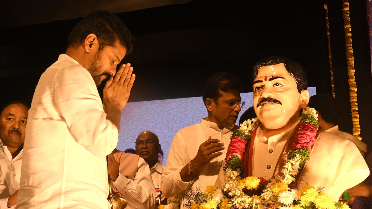 Revanth pays rich tributes to former Speaker Sripada Rao - The Hindu