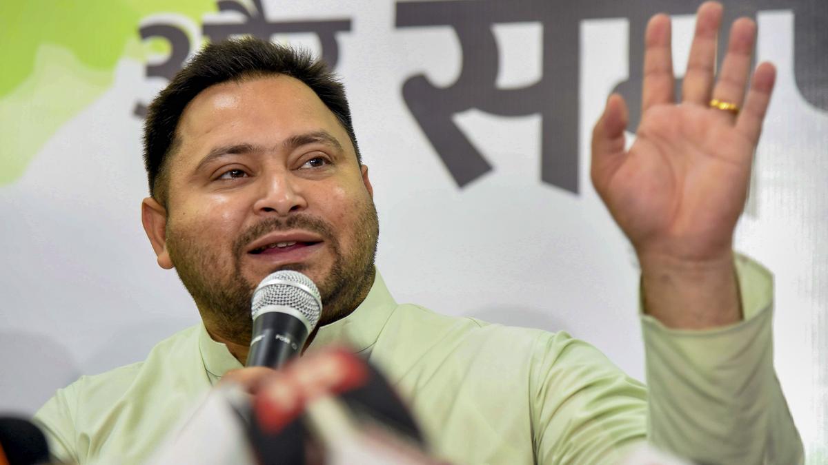 Tejashwi Yadav targeted on social media for eating fish during Navratri - The Hindu