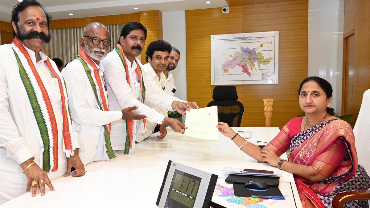 APCC former president Gidugu Rudra Raju files nomination from ...
