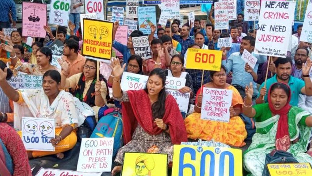 In Kolkata, protesting candidates for teachers’ jobs emerge as symbols ...