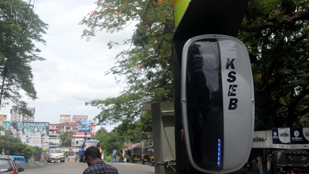 KSEB wins recognition for its pole-mounted EV charging units - The Hindu