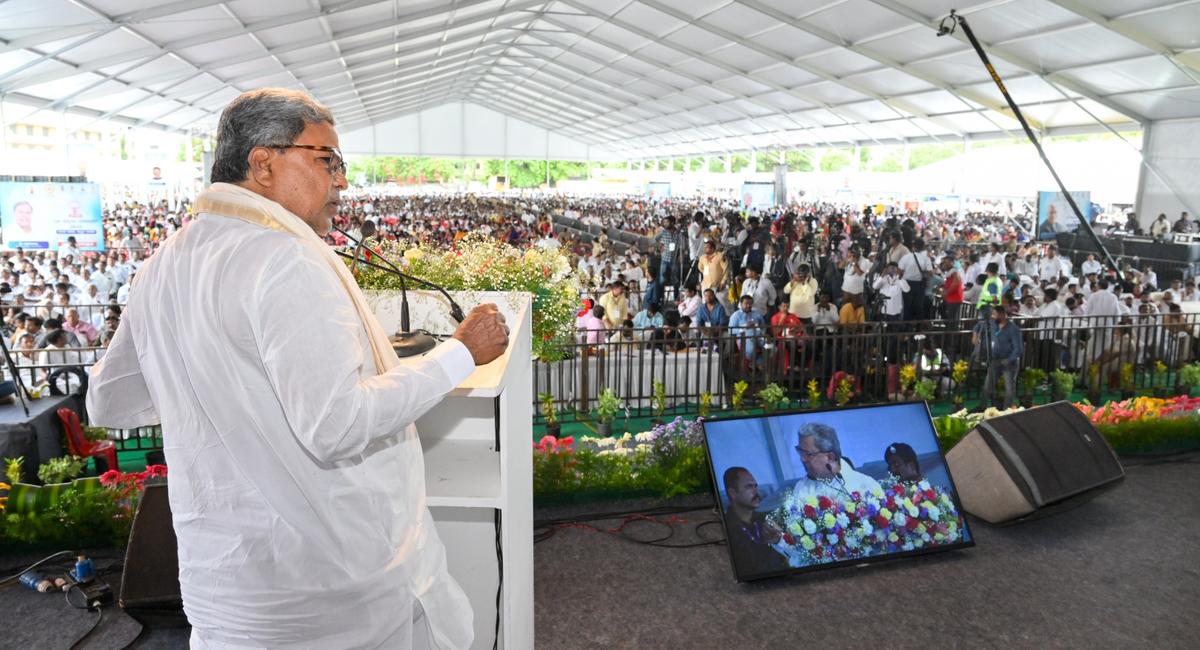 At Gruha Jyothi launch, Karnataka CM says Cong guarantees will not hurt ...