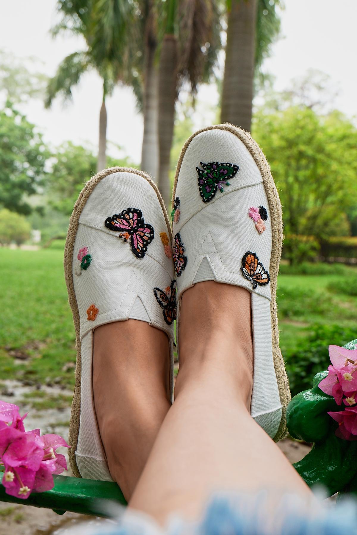 The Toms X Fizzy Goblet limited edition collection has espadrilles and ...