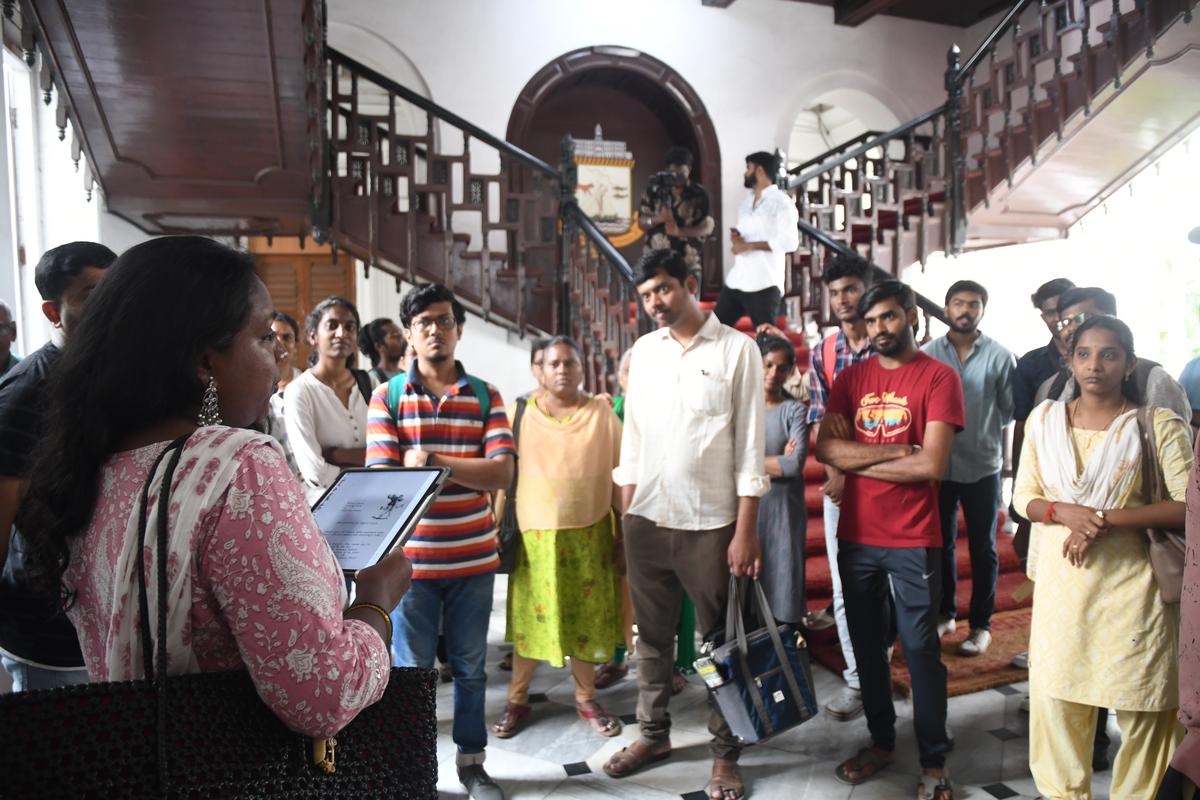 Up the Ripon stairway Madras Day | Step inside Chennai’s iconic Ripon building - The Hindu