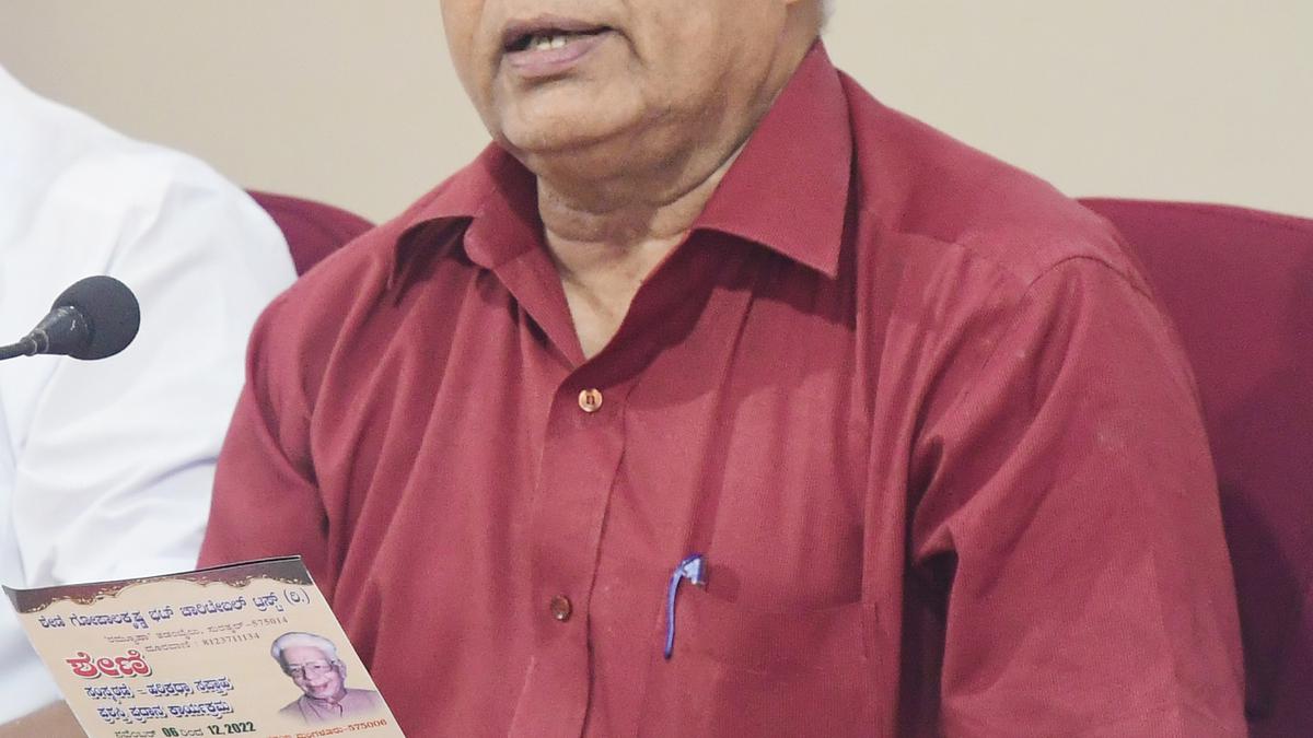 Sheni award to Kolyur Ramachandra Rao - The Hindu