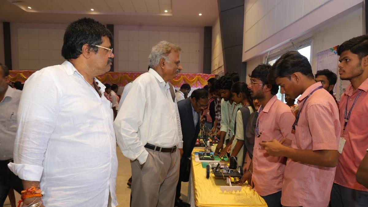 Students showcase innovative exhibits at Avanthi college tech fest ...