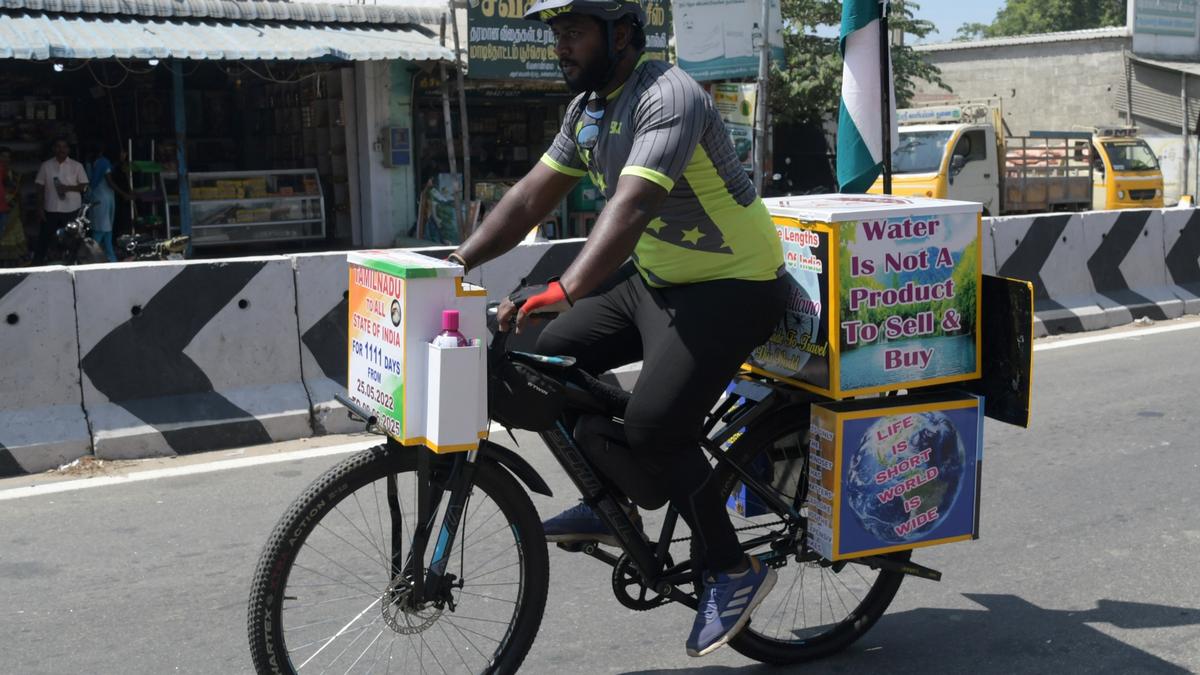 Youth on a solo cycle rally across the country to raise awareness on ...