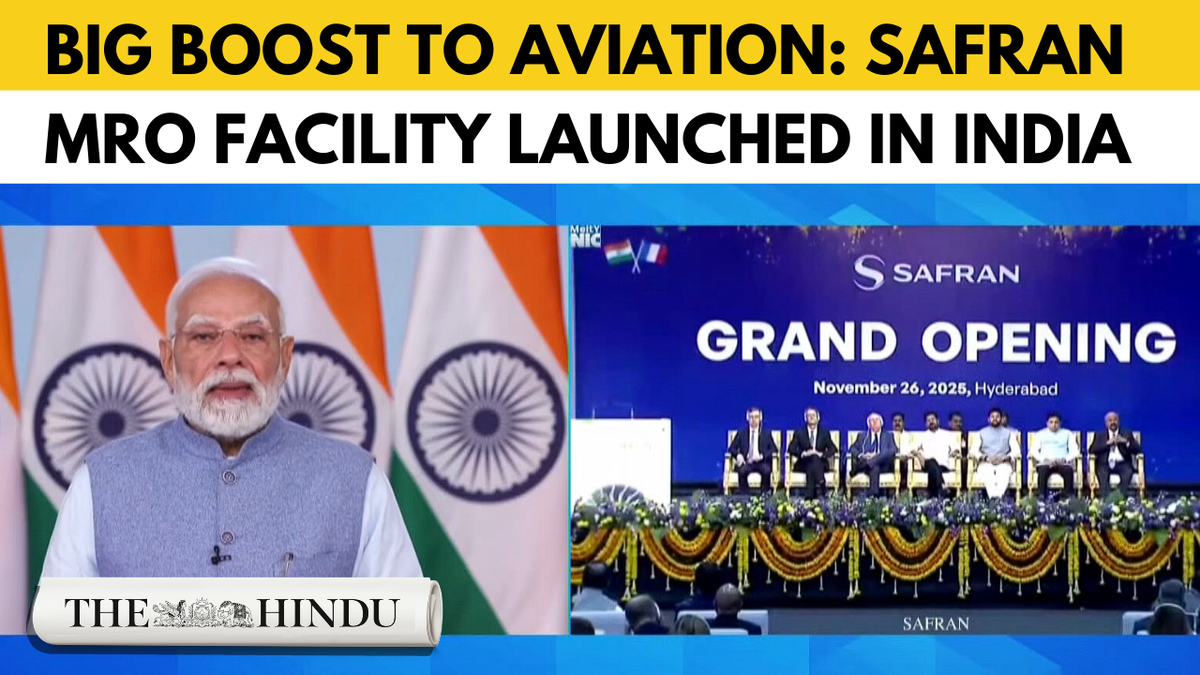 Modi inaugurates ₹1,300 crore aircraft engine facility in Hyderabad ...