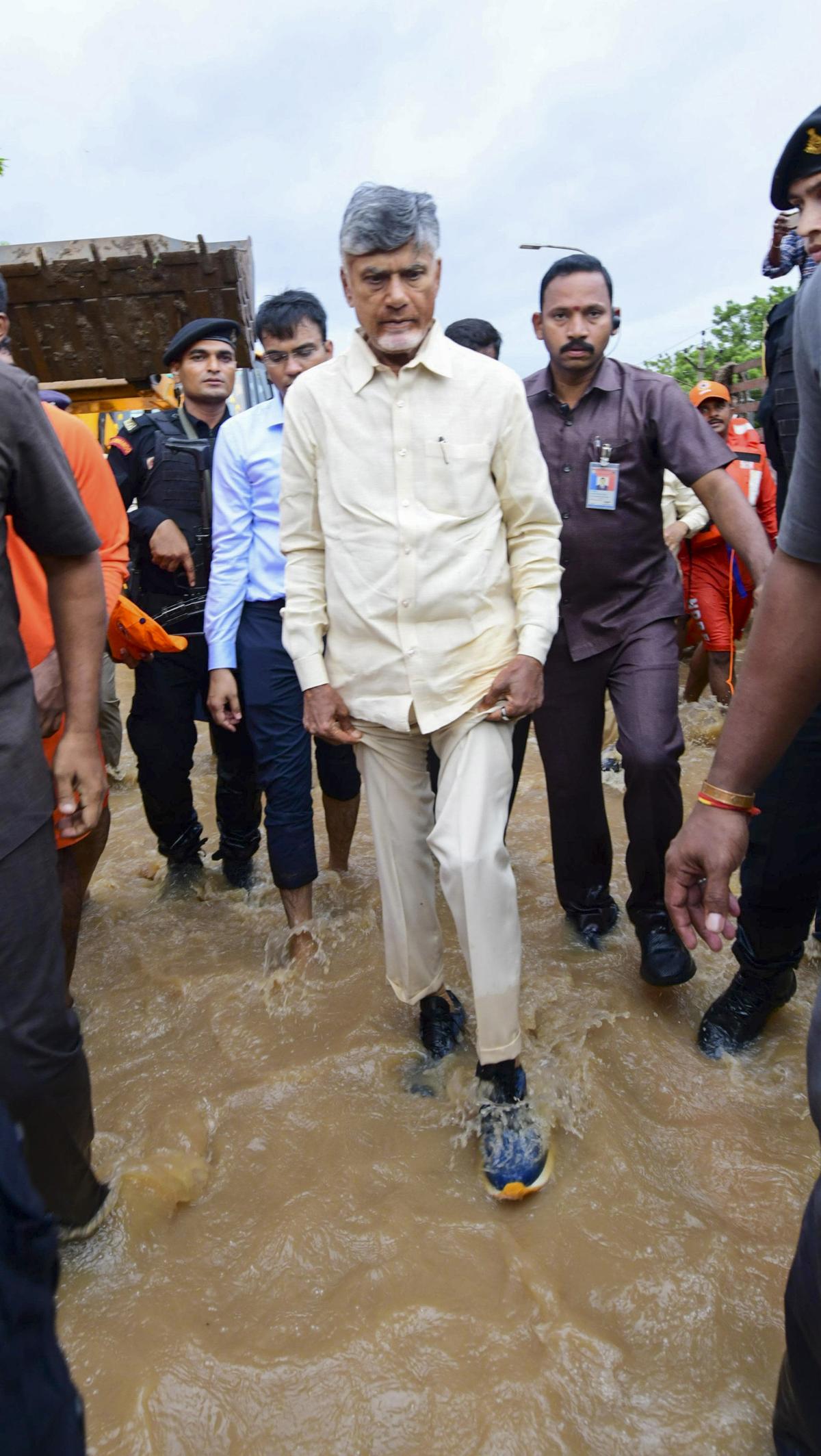 Andhra Pradesh Chief Minister Naidu promises to stand by rain-affected people till normalcy is ...