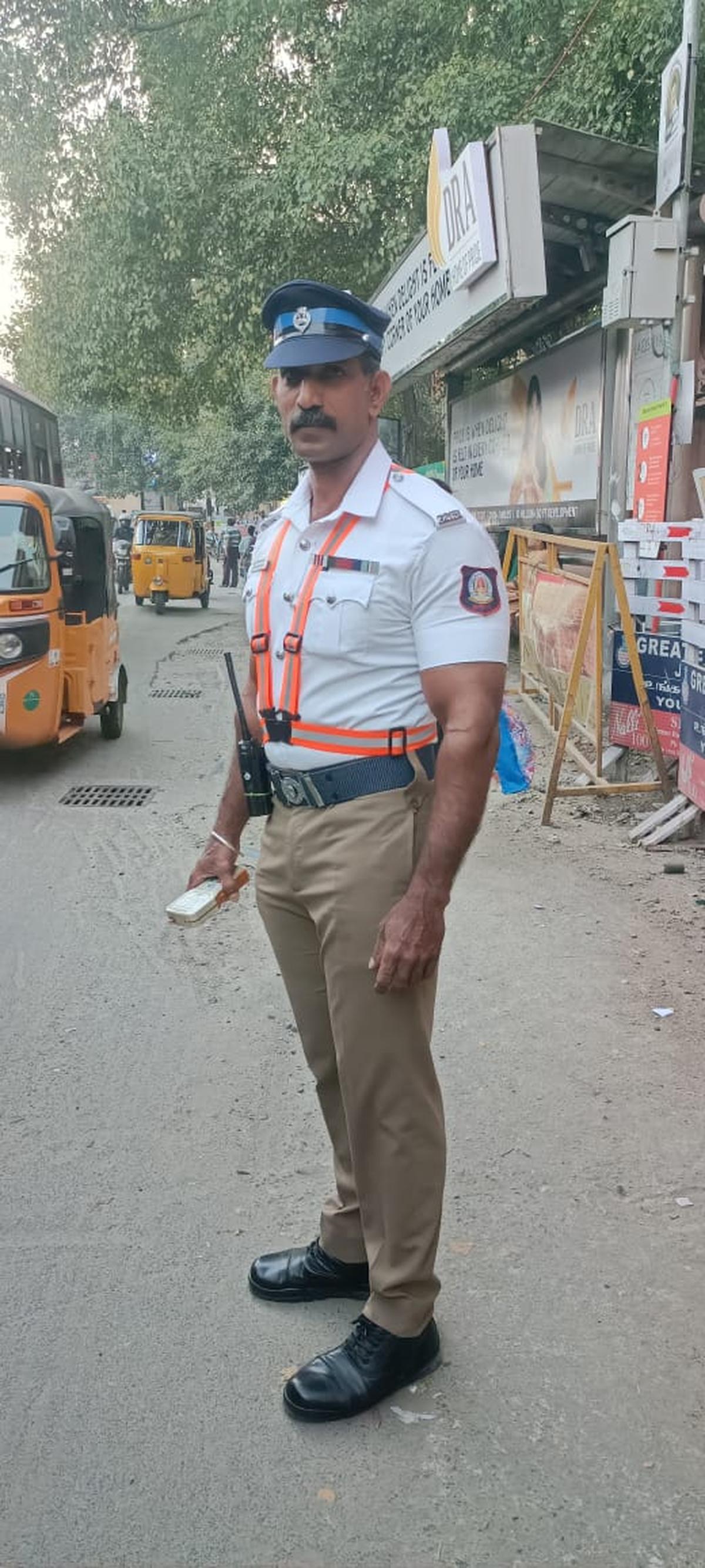 Meet the khaki-clad bodybuilder from Chennai - The Hindu