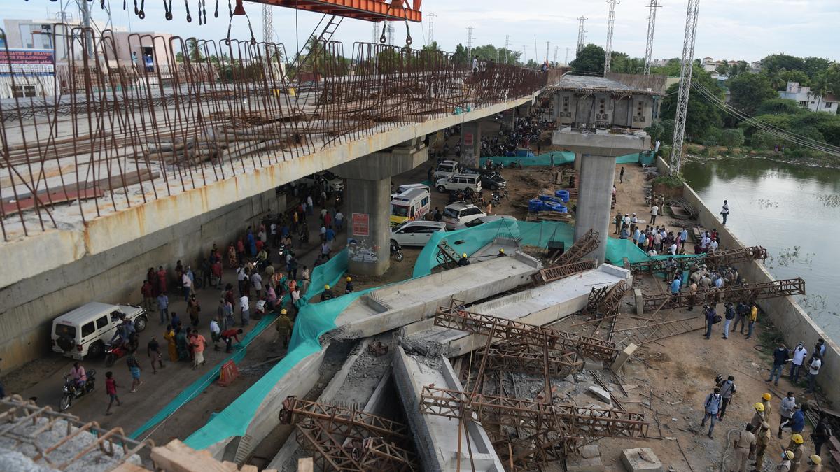 Girder collapse: NHAI imposes ₹ 3 crore fine on contractor - The Hindu